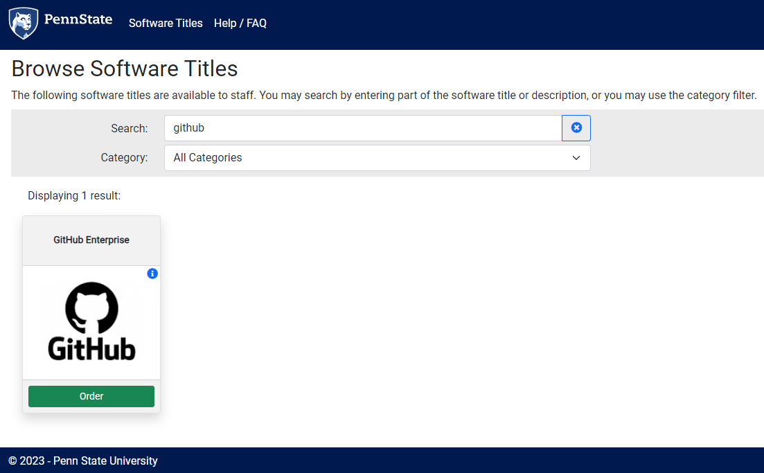 Penn State Service Management