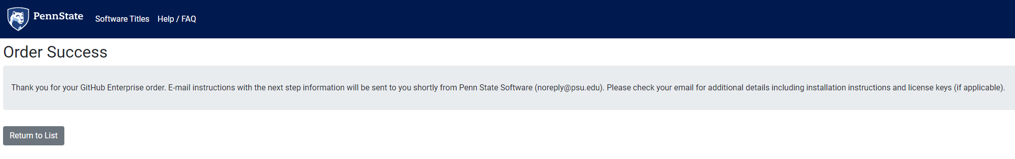 Penn State Service Management